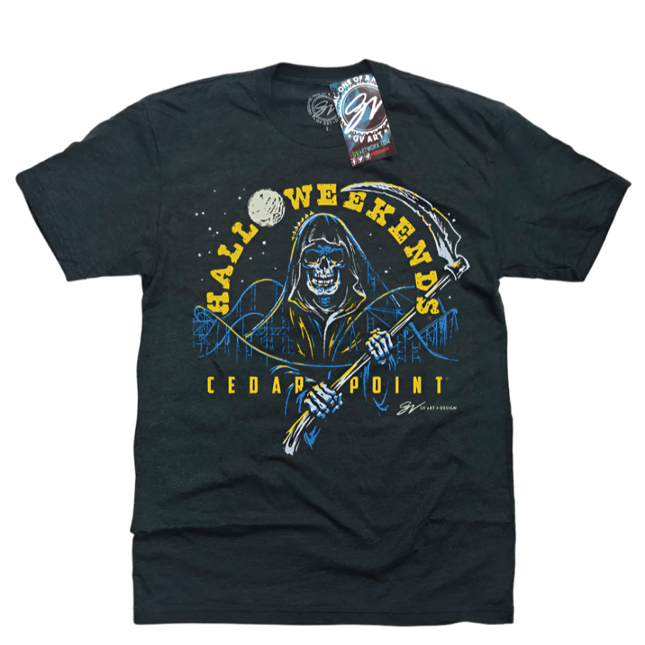 Cedar Point Halloweekends Reaper Tee – FUN MERCHANDISE ONLINE SHOP