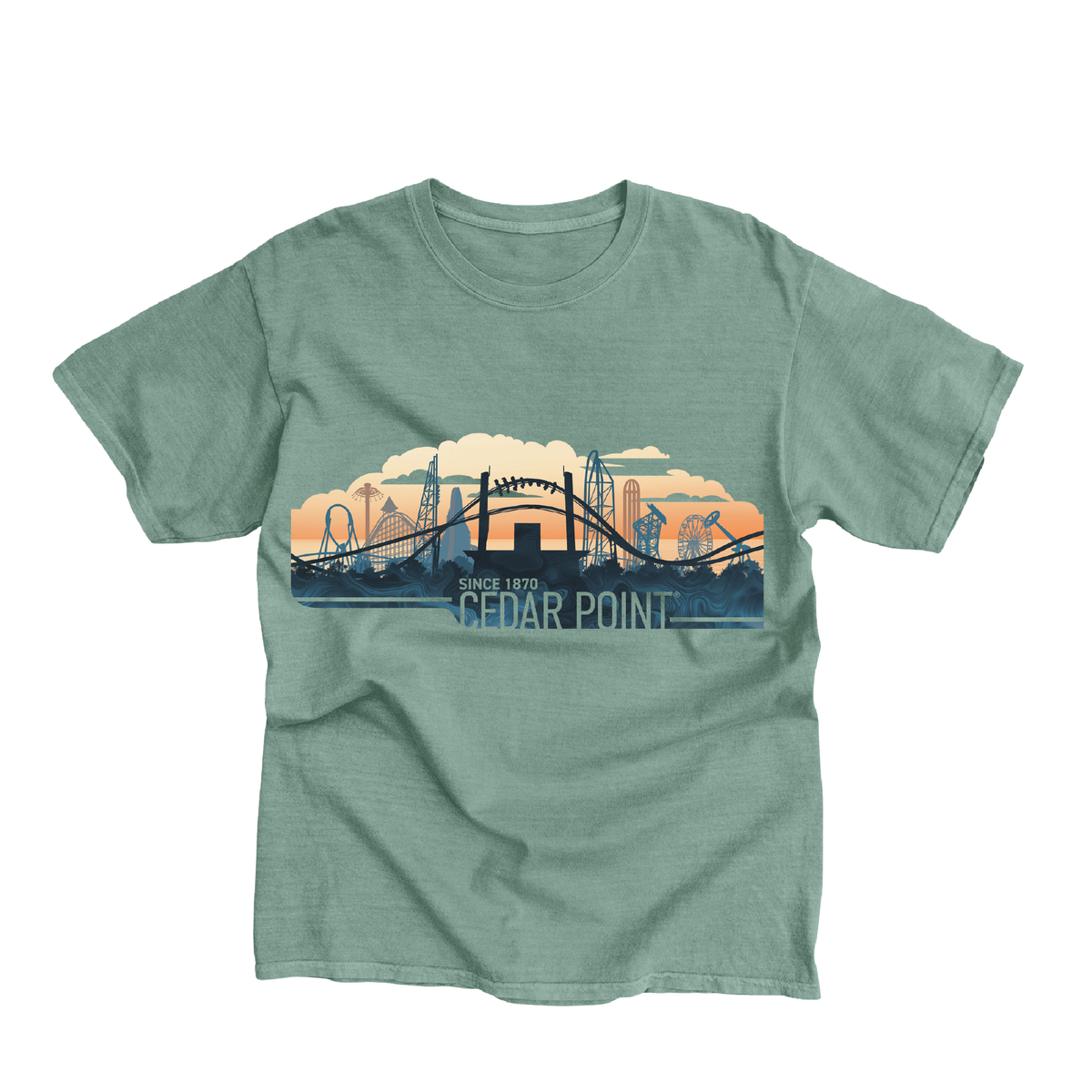 Cedar Point Front Edge Skyline Tee – FUN MERCHANDISE ONLINE SHOP