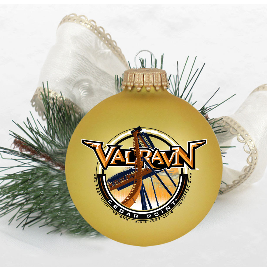 Cedar Point Valravn Circle Sign Glass Ornament – FUN MERCHANDISE ONLINE ...