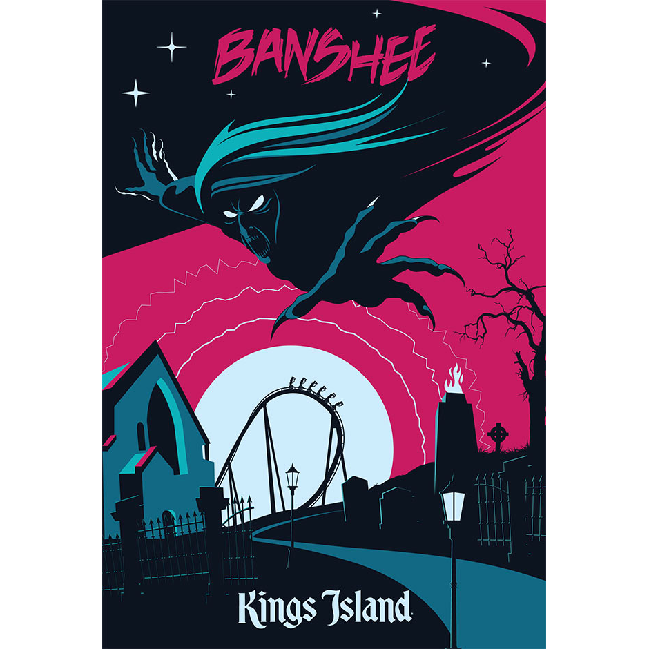 Kings Island Banshee Poster – FUN MERCHANDISE ONLINE SHOP