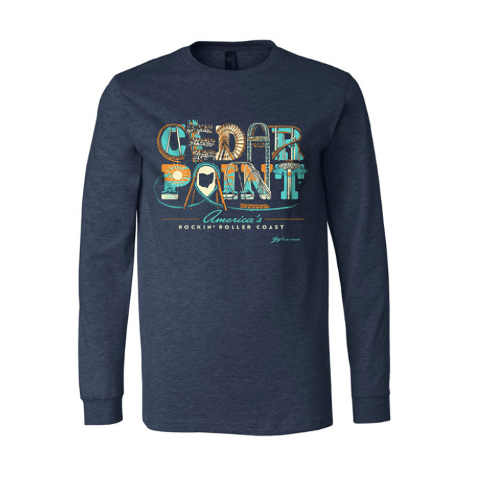 Cedar Point Collage Long Sleeve Tee – FUN MERCHANDISE ONLINE SHOP