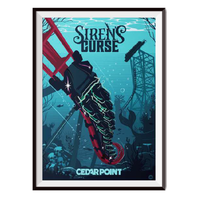 Cedar Point Siren's Curse Poster – FUN MERCHANDISE ONLINE SHOP