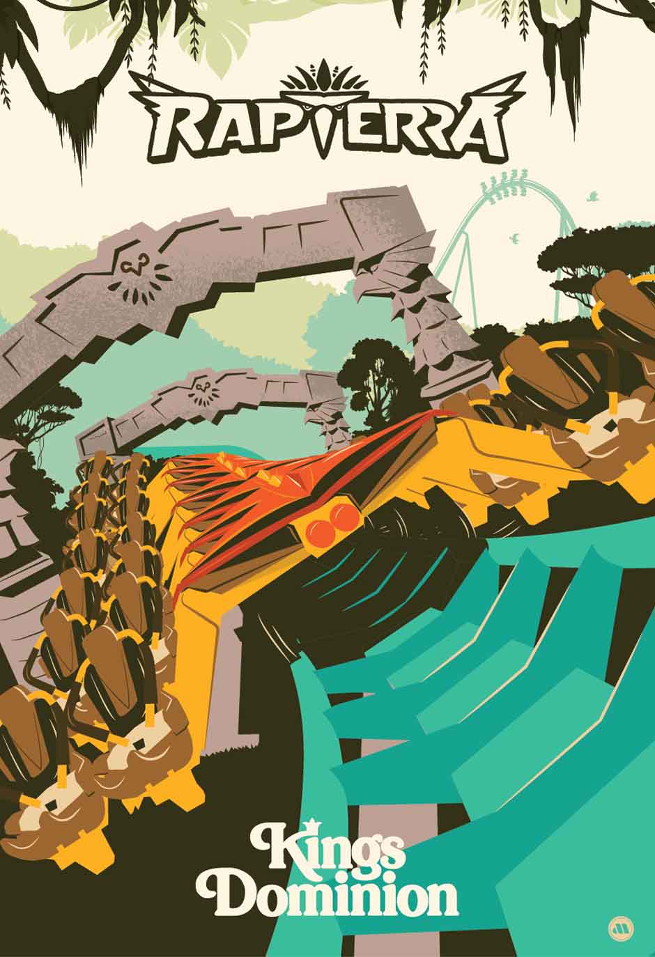 Kings Dominion Rapterra Poster – FUN MERCHANDISE ONLINE SHOP