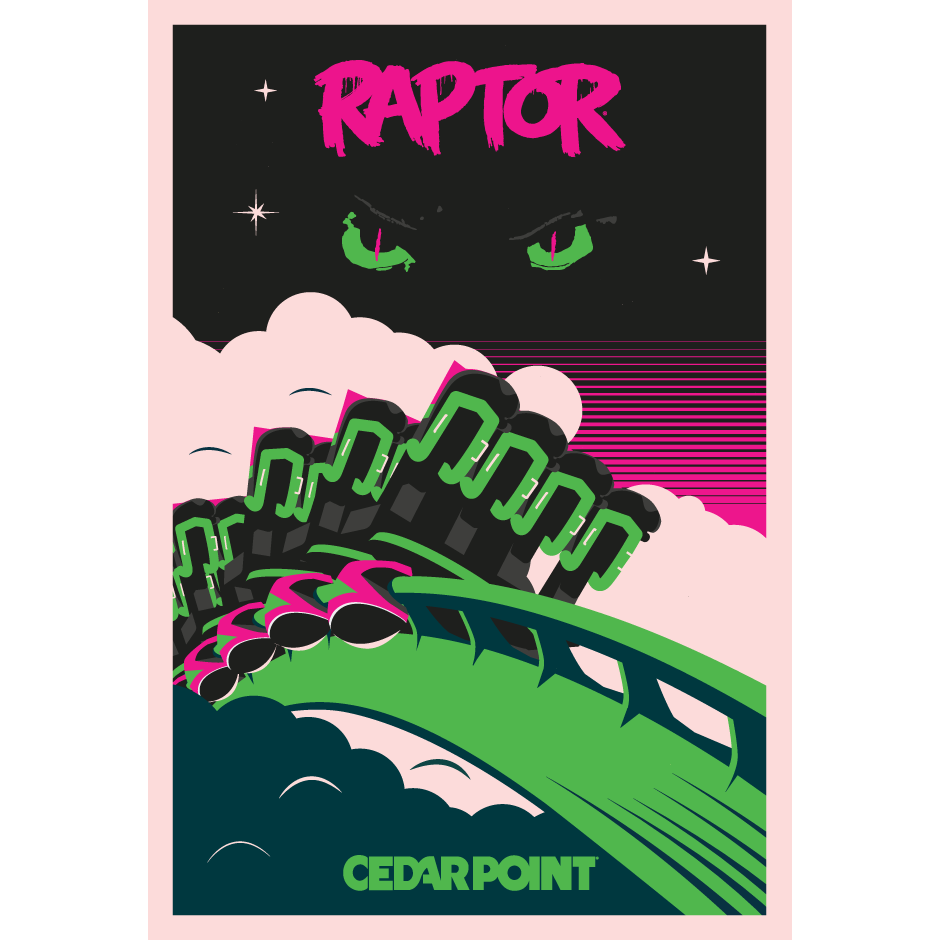 Cedar Point Raptor Magnet – FUN MERCHANDISE ONLINE SHOP