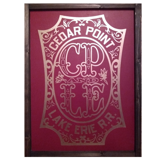 Cedar Point Train Art Logo Wooden Sign – FUN MERCHANDISE ONLINE SHOP